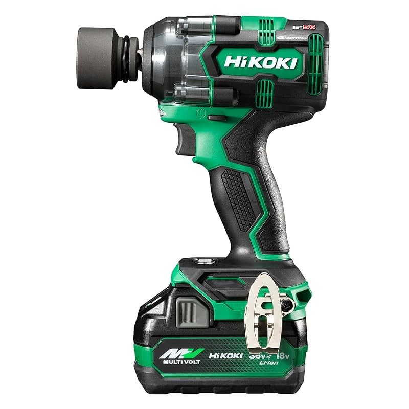 HiKOKI 18V Cordless Impact Wrench WR18DH with maximum loosening torque of 550N·m and maximum ...