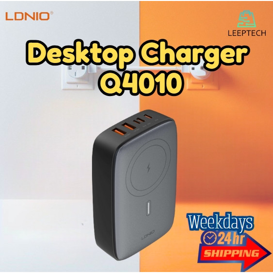 LDNIO 140W Multiport Desktop Charging Wireless Charger Q4010 6-in-1 GaN ...