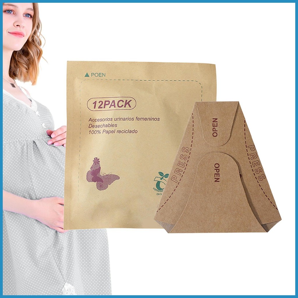 Women Pee Funnel Portable Girl Urinal Funnel 12 Count Individually ...