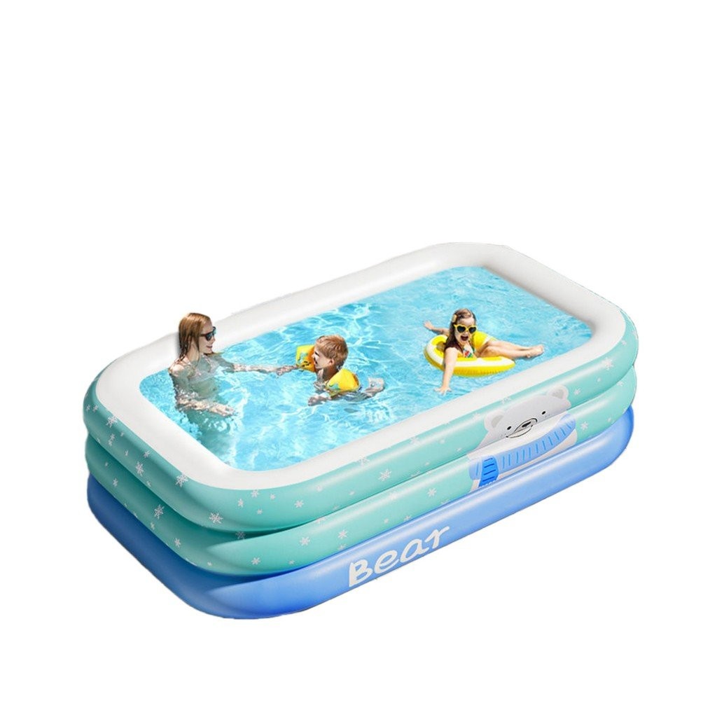Portable Inflatable Pool Children Outdoor Paddling Pool Swimming Pool ...