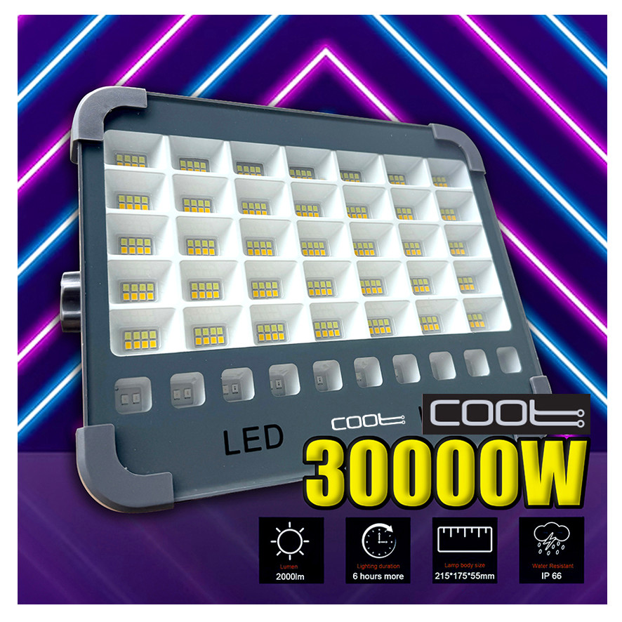 《COOL》S35 / XL35 Solar LED Floodlight 336 LEDs, 10000 Lumens IP66 ...