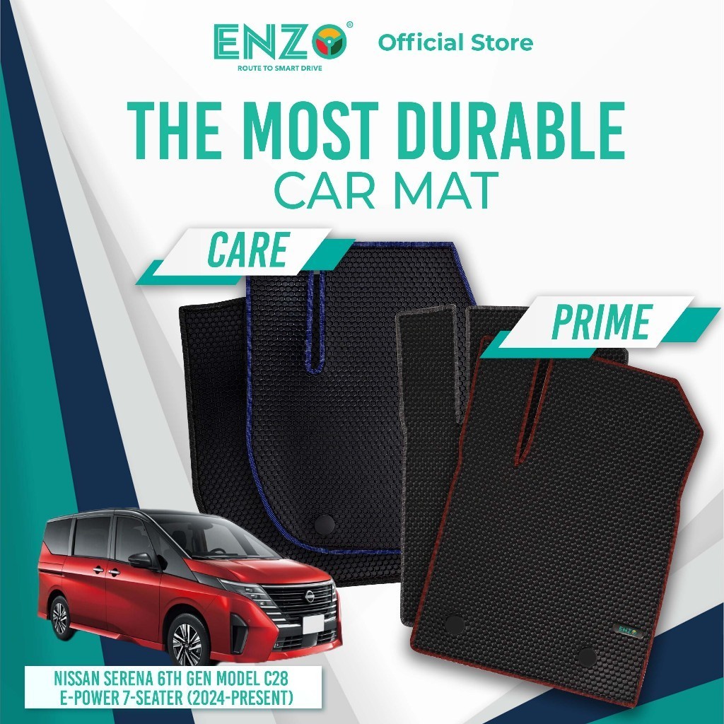 ENZO Car Mat - Nissan Serena 6th Gen Model C28 e-Power 7-Seater (2024-Present) | Shopee Singapore