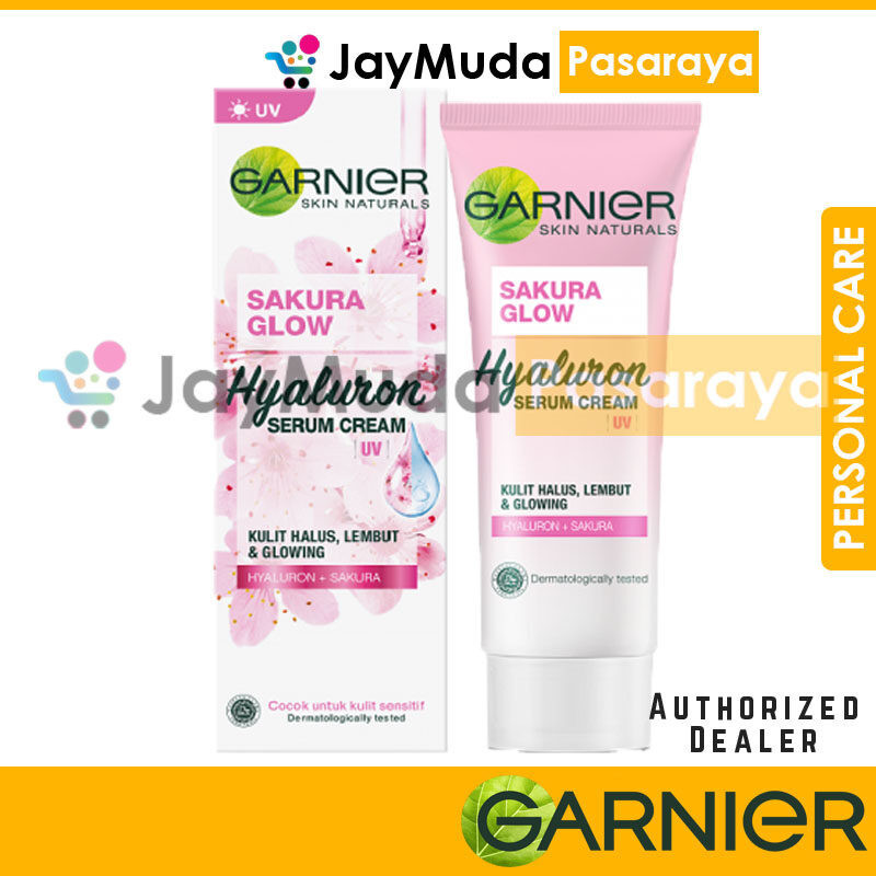 Garnier Sakura Whitening Serum Cream UV 40ml Day Cream Tampa Glowing ...