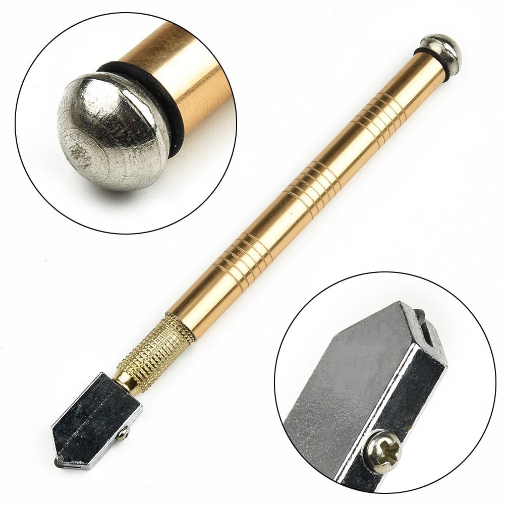 QUMM Glass cutter diamond cutter head steel blade cutting tool anti skid handle175mm Shopee Singapore