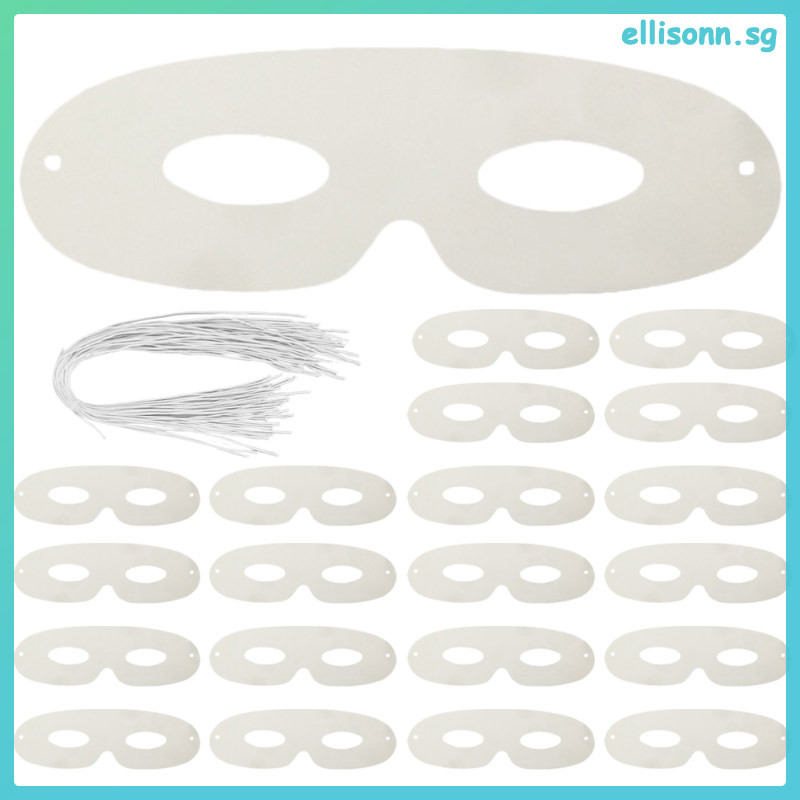 White Paper Mask Masquerade Plain Blank Hand Painted Facial Bulk Face ...
