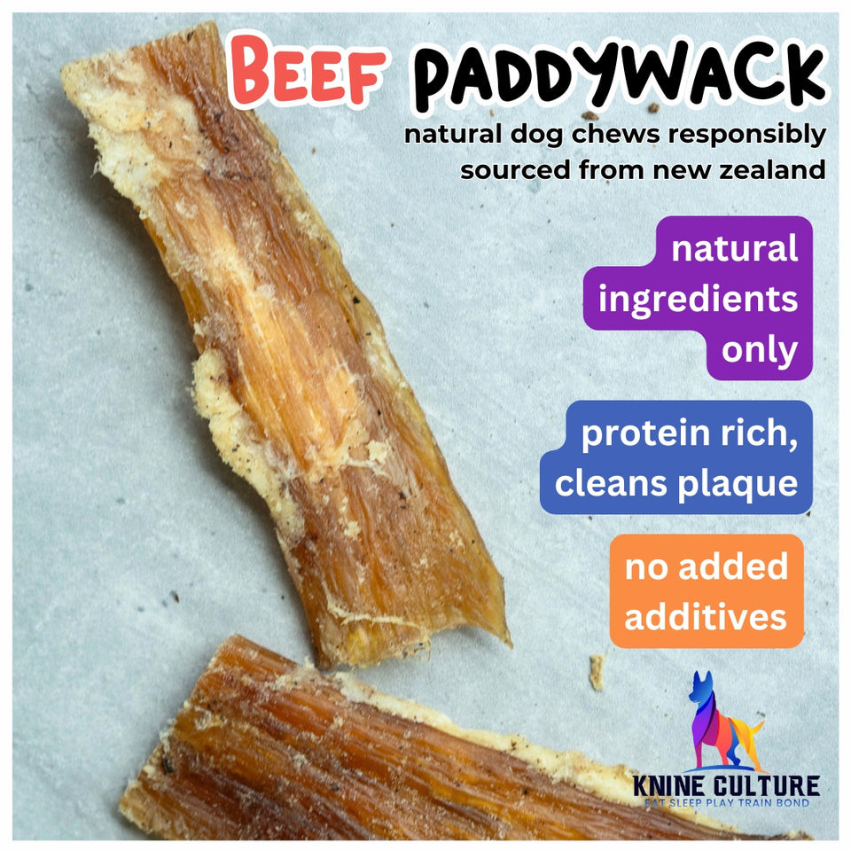 Beef Paddywack - dog natural chew, single protein dog chew, single ...