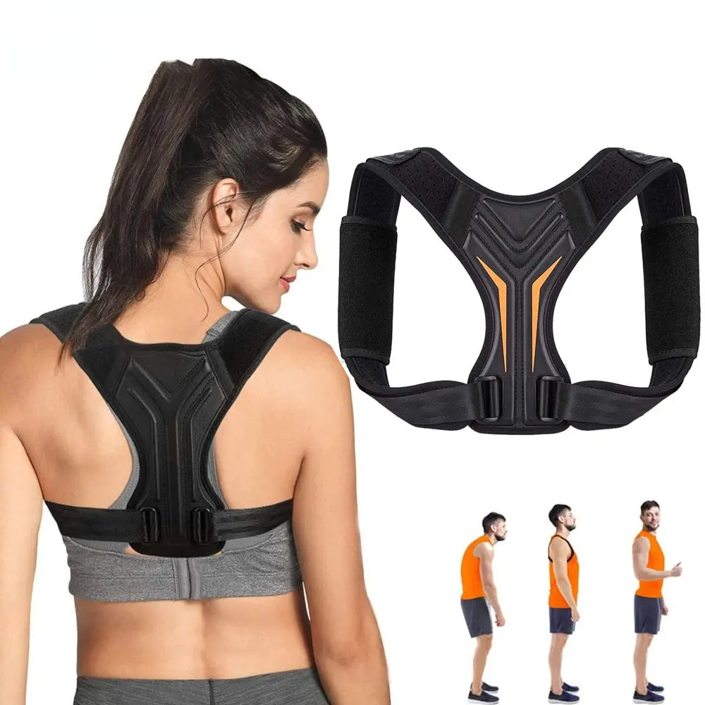 Adjustable Back Shoulder Posture Corrector Belt Clavicle Spine Support ...