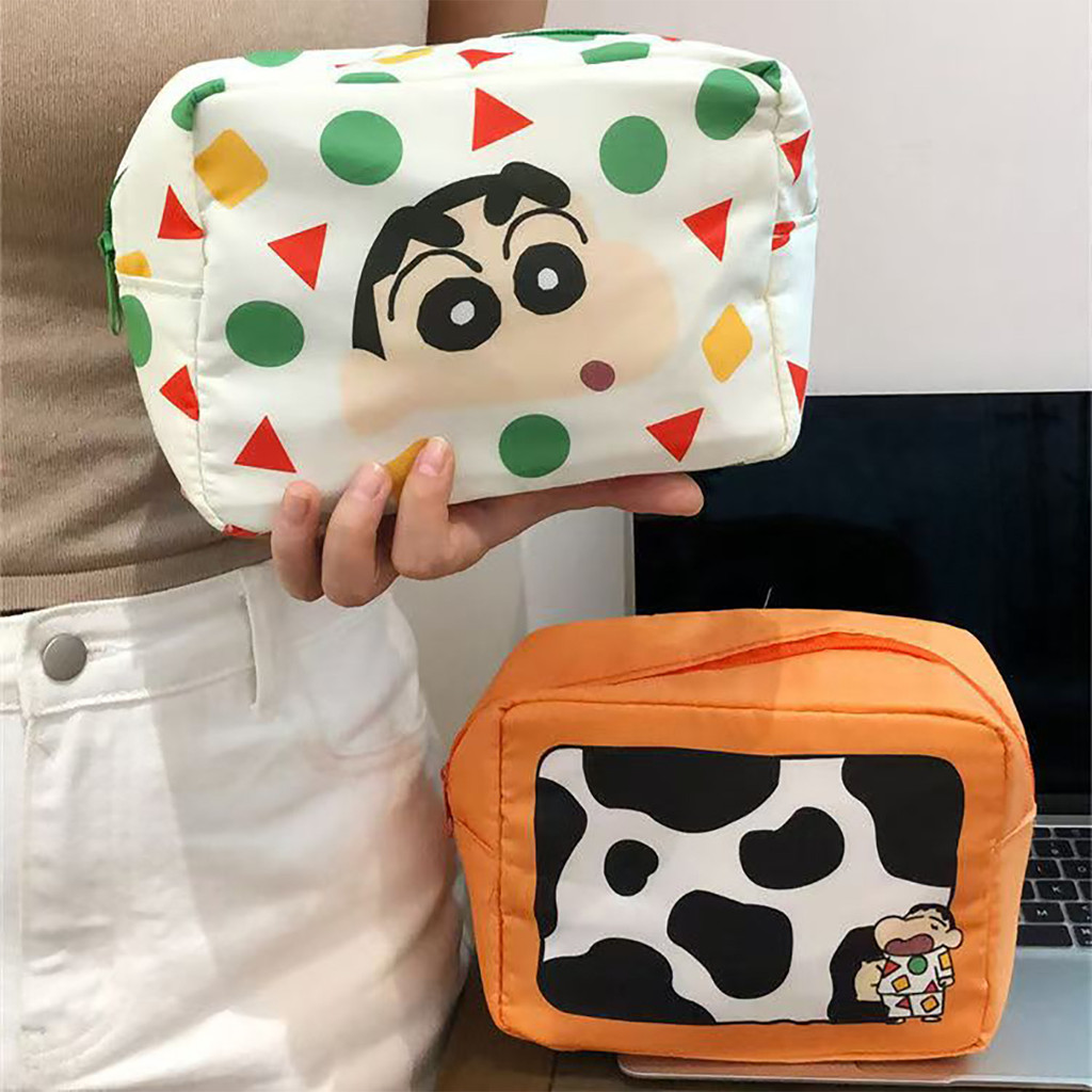 Crayon Shin Chan Makeup Bag Portable Cartoon Travel Toiletry Bag Large ...