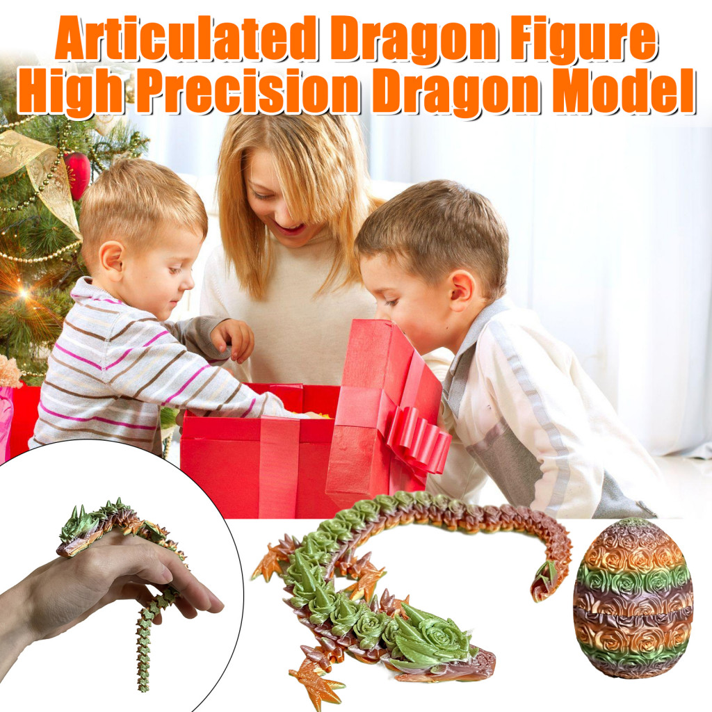 Dragon Action Figure 3d Printed Dragon Toy Colorful 3d Printed Dragon ...