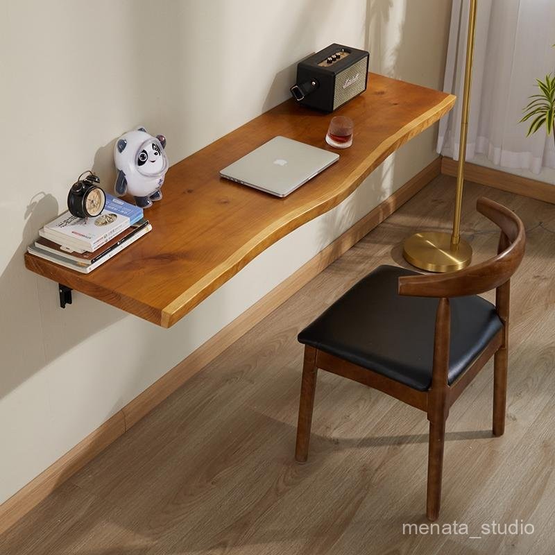 Solid Wood Wall Hanging Folding Table Dining Table Hanging Wall Table ...