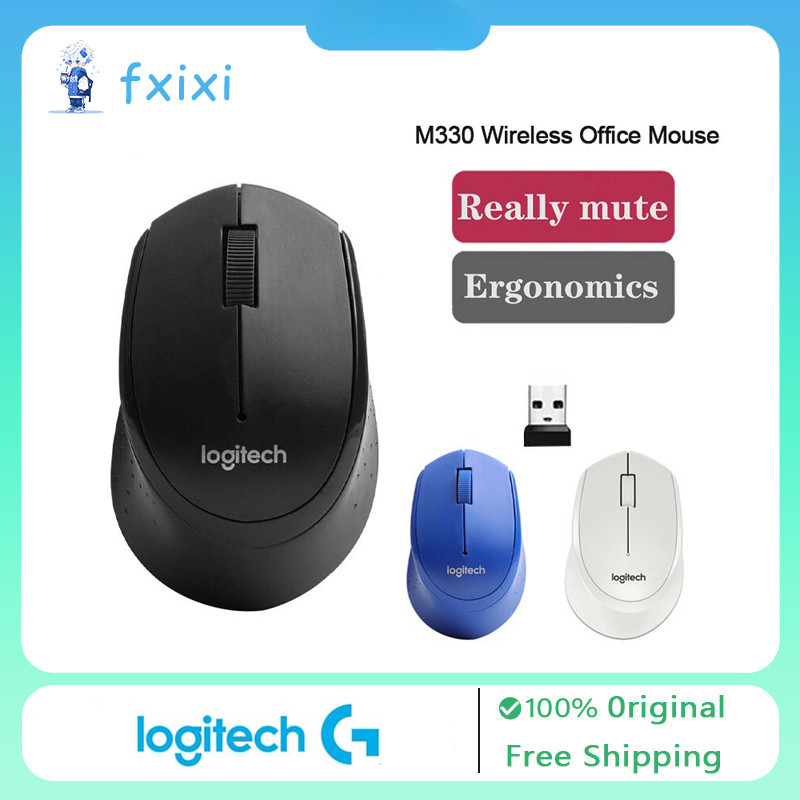 M330 Wireless Silent Mouse 2.4GHz 1000DPI Optical Navigation Mouse With ...