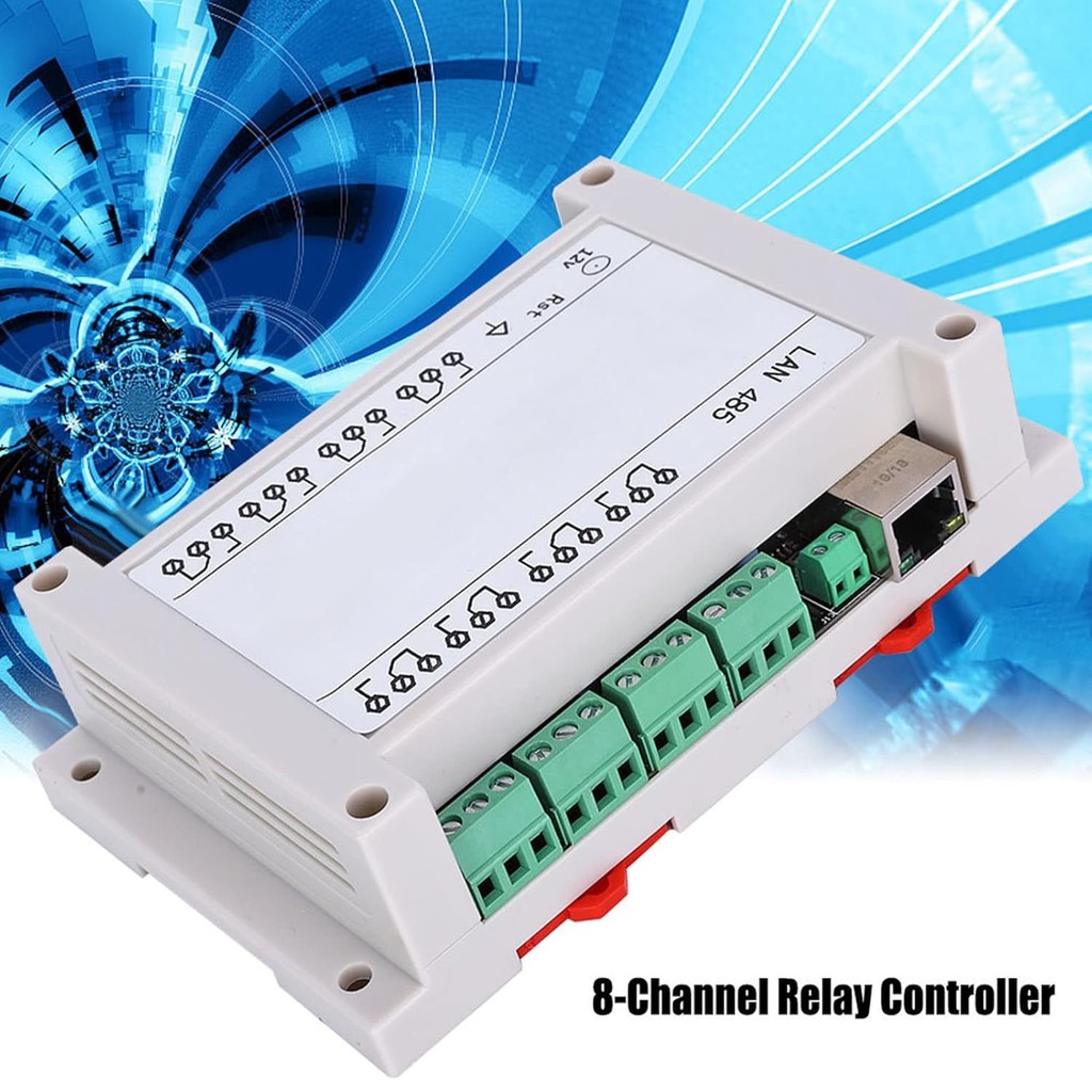 Ethernet TCP IP RJ45 Remote Controller Module, 8-Channel Relay Switch ...