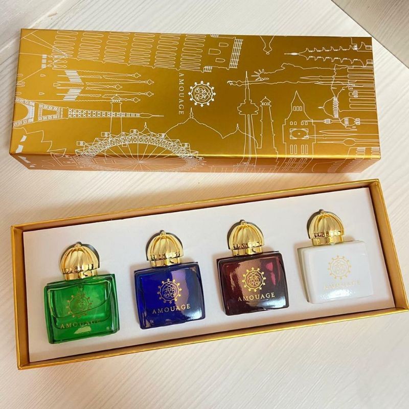 Limited Edition Amouage AMOUGE MINIATURE EAU DE PARFUME 4 IN 1 SET 30ML ...