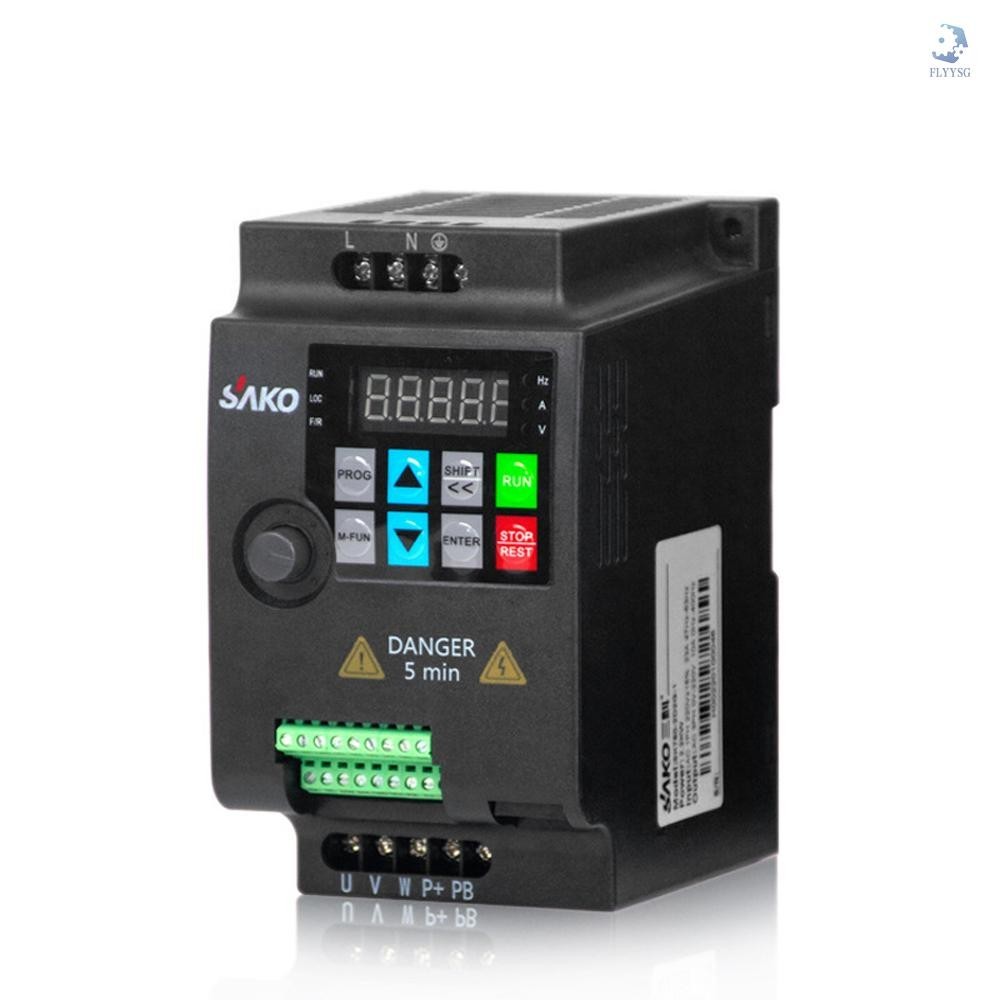 Single Phase AC220V Vector Inverter VFD Variable Frequency Converter ...