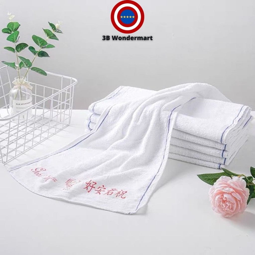 Good Morning Towel 83/96 Face Towel White wash cloth 100% Cotton Tuala ...