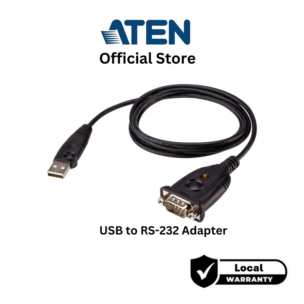 ATEN UC232AF-AT USB to RS-232 Adapter (FTDI) 1.2m | Shopee Singapore