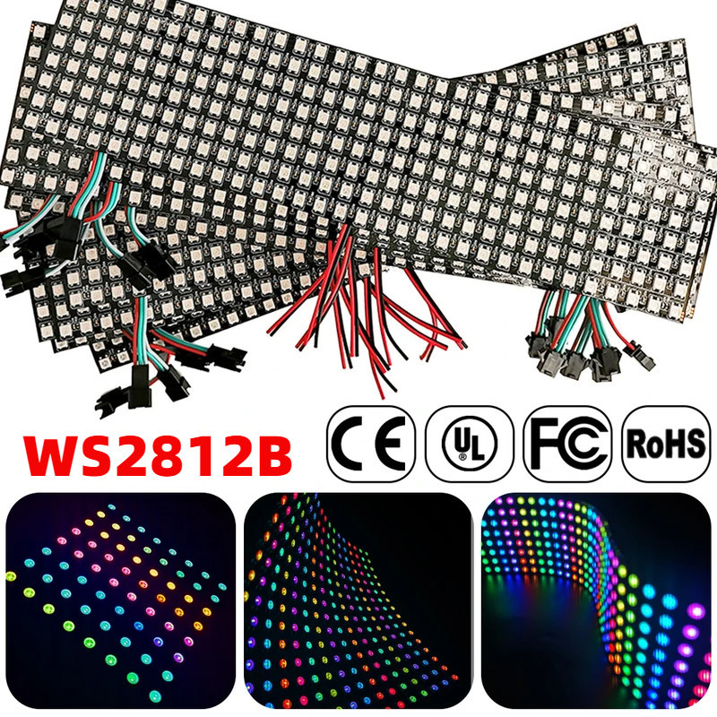 WS2812B RGB LED Digital Flexible Panel WS2812 Individually Addressable ...