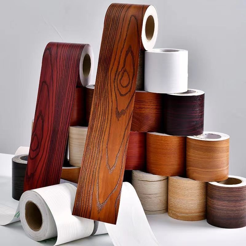 Wood Grain Sticker Thickened Self-Adhesive Waistline Skirting Line Door ...