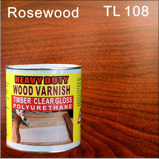 TL108 ROSEWOOD ?HEAVY DUTY? 1L ( GLOSS TIMBER VARNISH POLYURETHANE ...