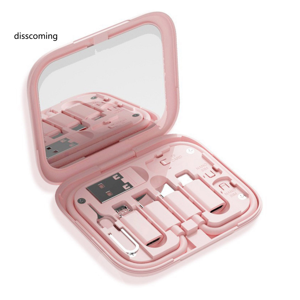 Compact Charging Hub Usb Adapter Multi-charging Cable Case 9-in-1 Multi ...