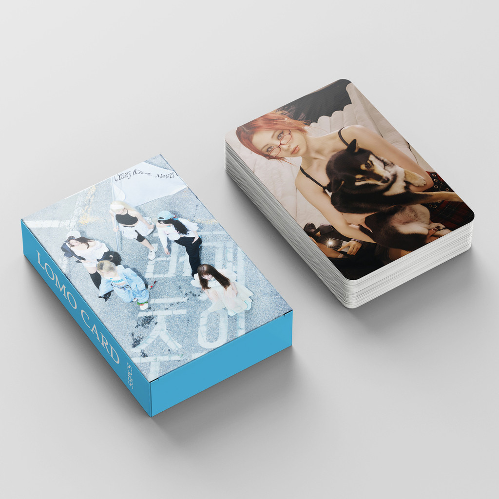 55pcs/box LE SSERAFIM CRAZY Mini Album EASY Photocards Lomo Cards ...