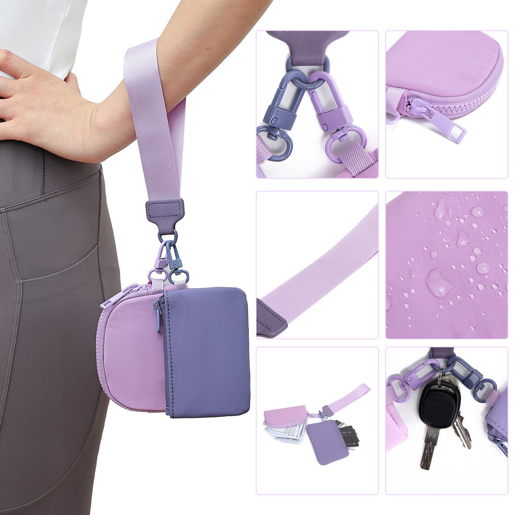 Portable wrist pouch mini coin key card holder Gift | Shopee Singapore