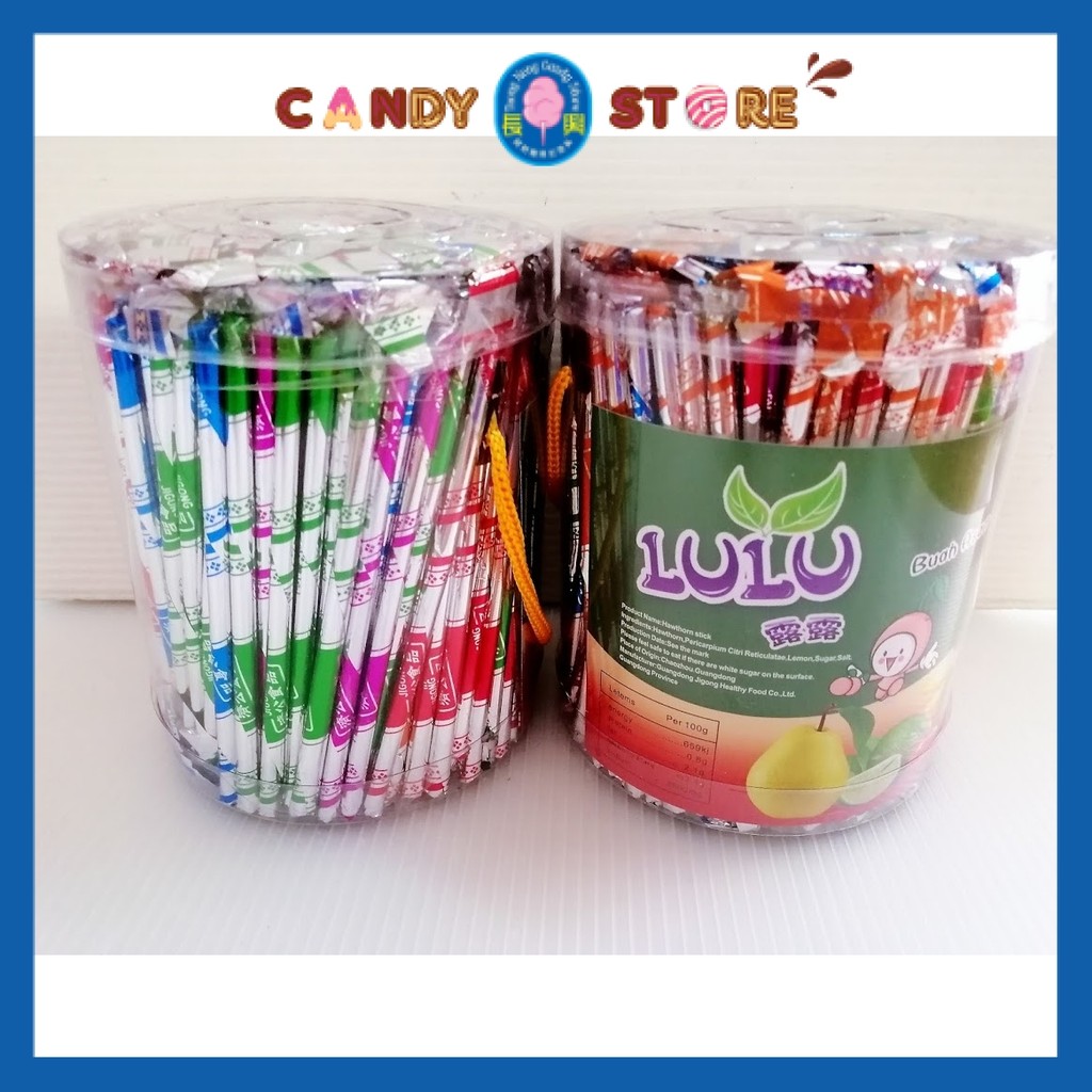 Lulu Stem Sour Fruit/Hawthorne Lime Stick (300pcs+-) Kumquat棒 | Shopee ...