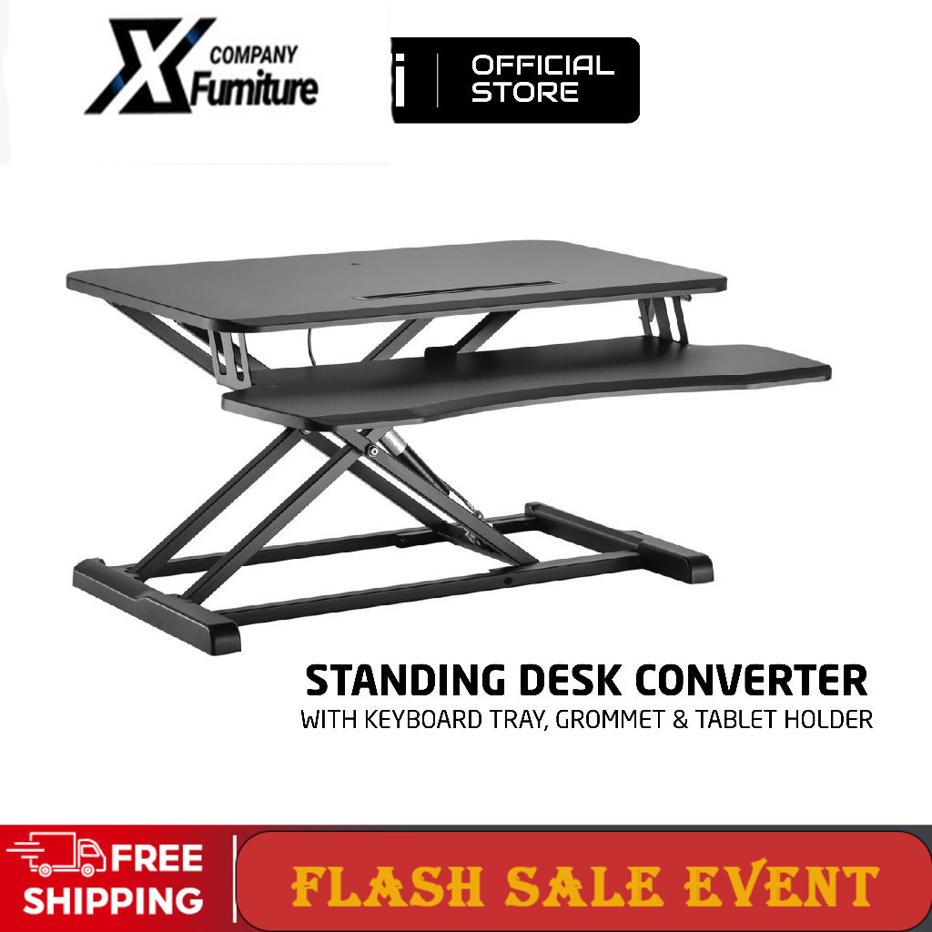 ULTi Desk Converter Riser, Standing Desk, Height Adjustable, Sit-Stand ...