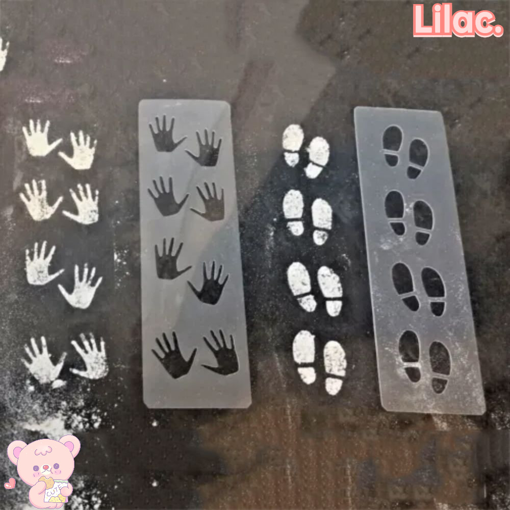 LILAC Template Mini Footprints, Creative Acrylic Gnome Stencil ...