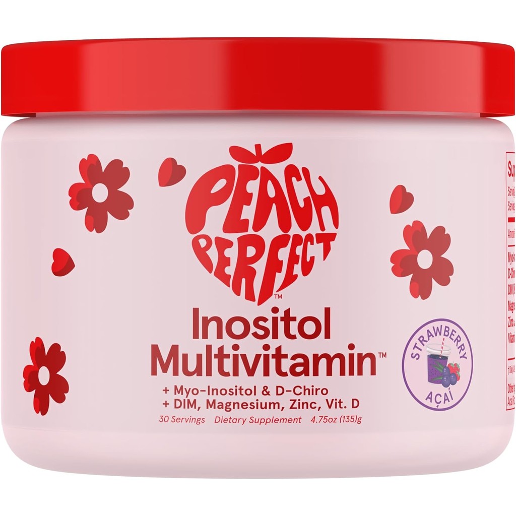 Inositol Powder Multivitamin, Strawberry Acai Flavor – 4g Myo-Inositol ...
