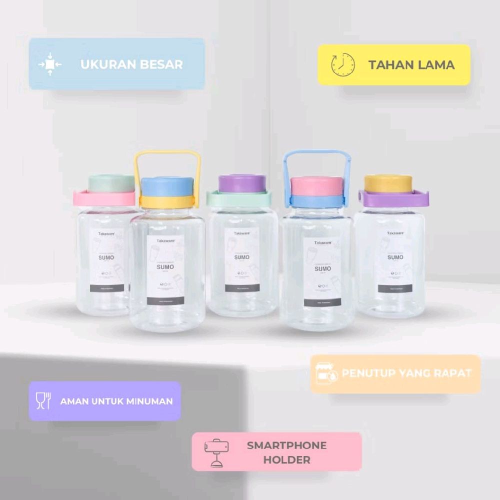HP Cute SUMO 1 Liter Drinking Water Bottle in Pastel Color ...