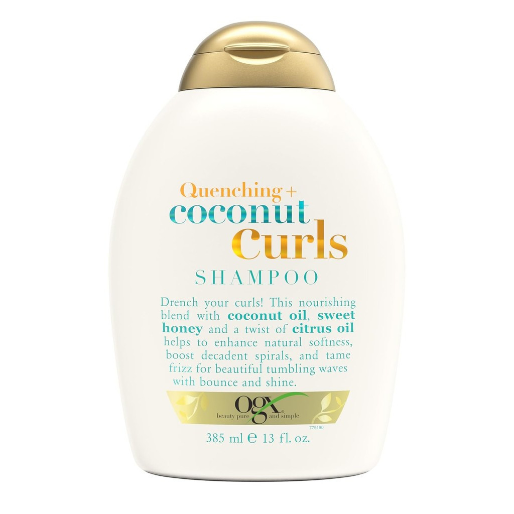 OGX Quenching + Coconut, Curl-Defining Shampoo, Hydrating & Nourishing ...