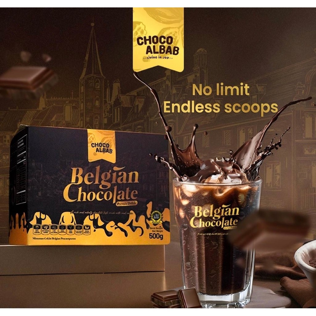 Choco Albab Belgian Chocolate Drink (500g) | Shopee Singapore