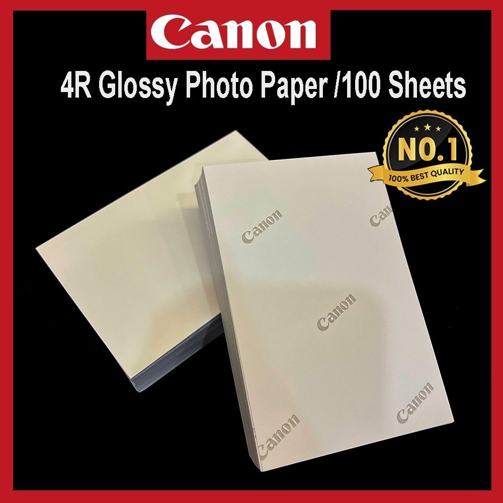 Canon Glossy Photo Paper 4R / 100 sheets For all Inkjet Printer ...