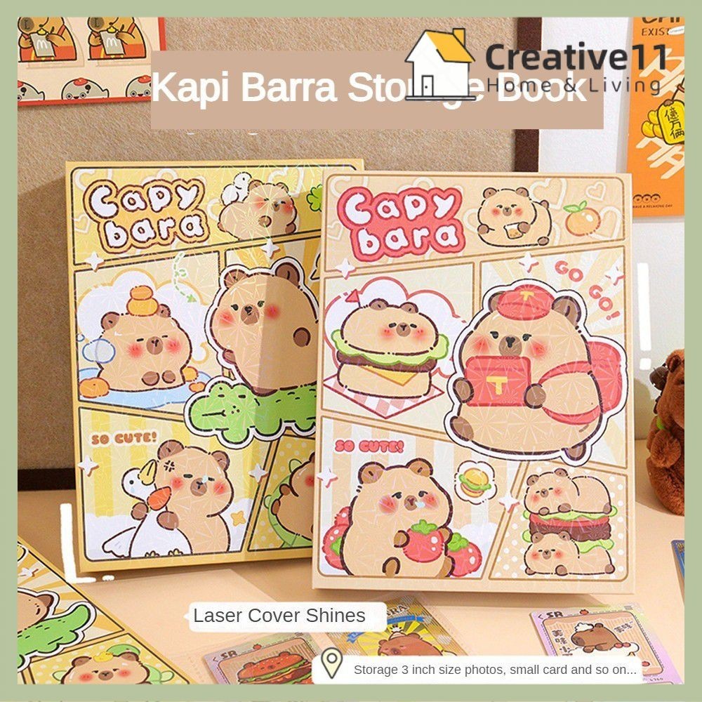 Capybara Photo Album 3inch 40 Compartments Cards Holder Collection Book ...