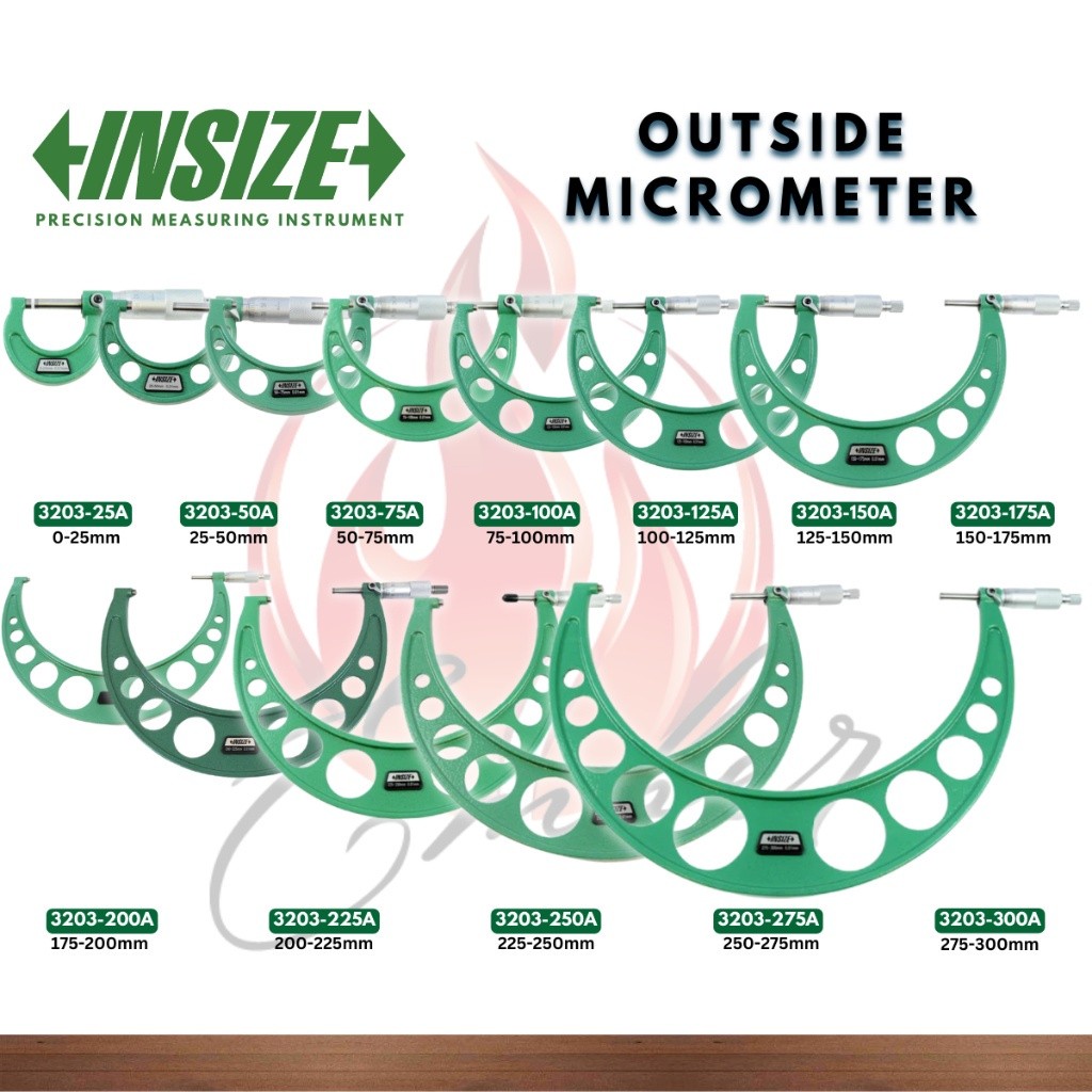 INSIZE Outside Micrometer Gauge Caliper Measuring Tools (All size 0 ...