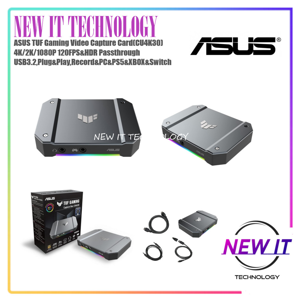 ASUS TUF Gaming Video Capture Card(CU4K30)4K/2K/1080P 120FPS&HDR ...