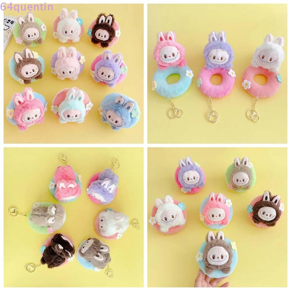 QUENTIN Labubu Plush Pendant, Flower Donut Labubu Stuffed Dolls, Cute ...