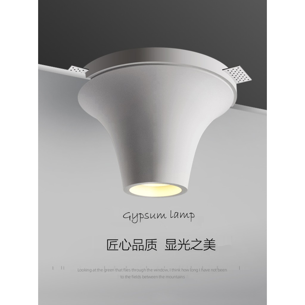 Lamps Aluminum Bad LED Lights Frameless Plaster Lights Embedded Ceiling ...