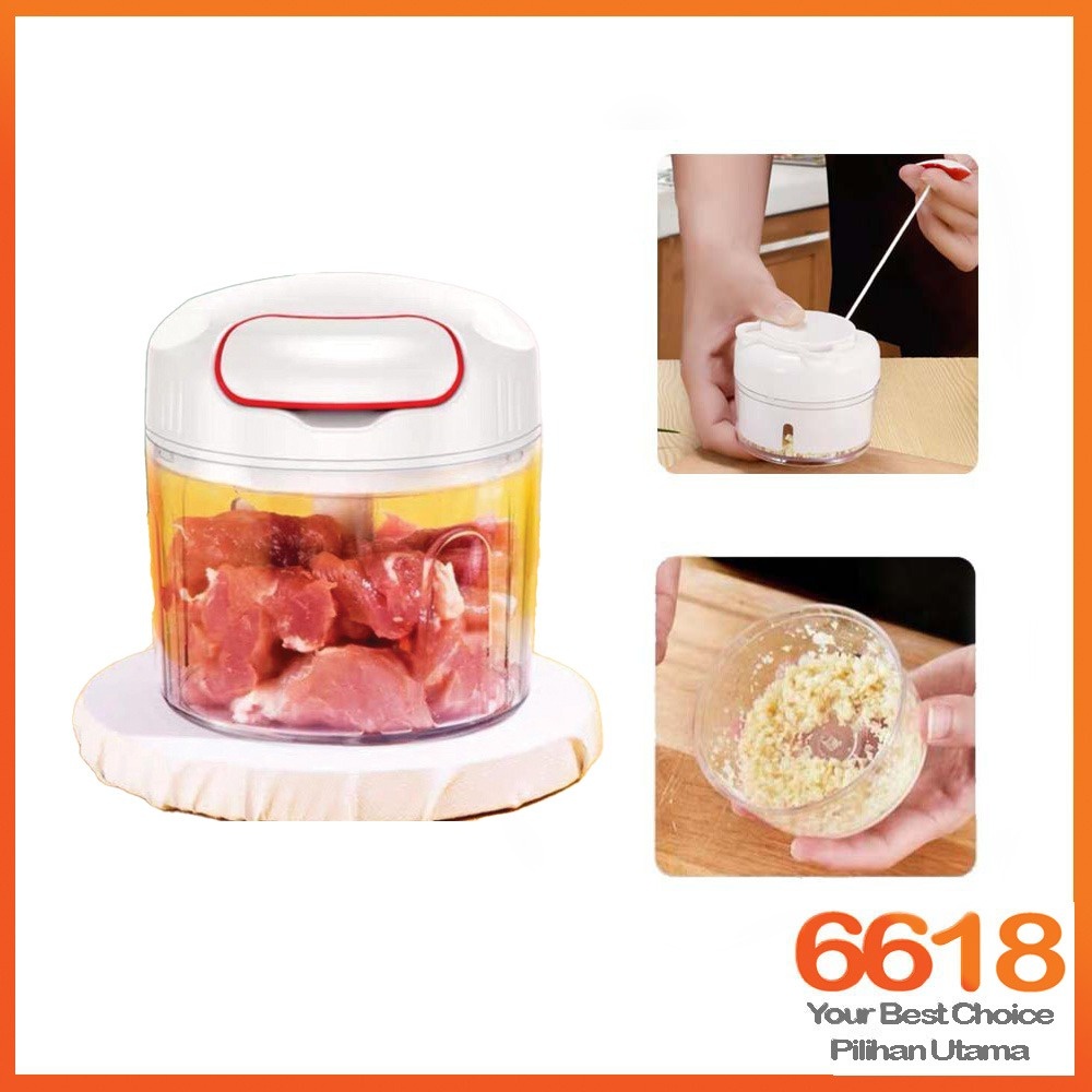 Pengisar Bawang Putih Pengisar Mini Makanan Mini Garlic Chopper Manual ...