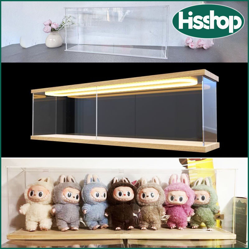 Long Model box, Labubu Macron box,model cabinet with lights,18cm ...