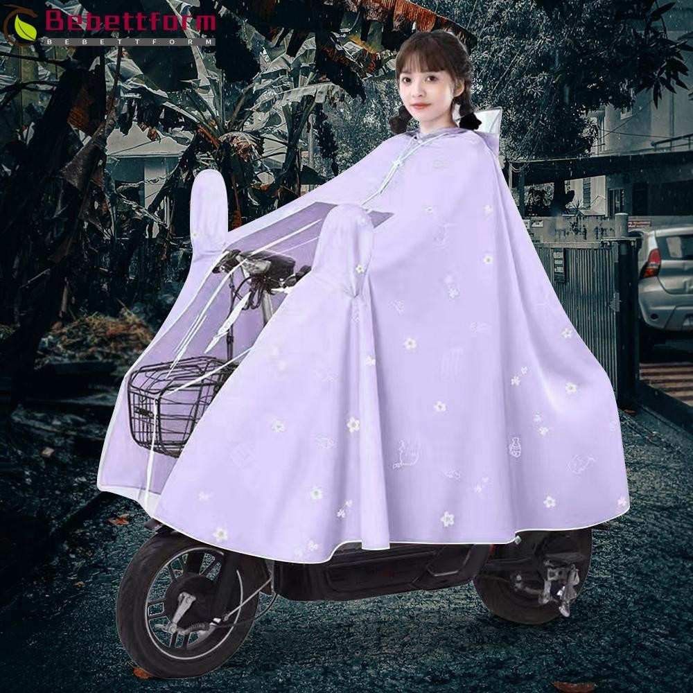 BEBETTFORM Motorcycle Raincoat, Waterproof Single Rain Coat, Electric ...