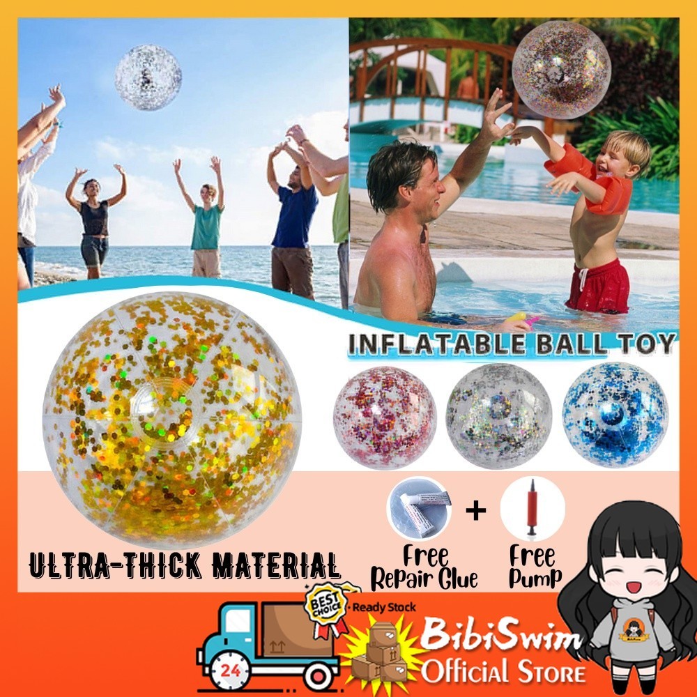 BIBISWIM Inflatable Pool Ball Swimming Beach Ball Pool for Kids | Bola ...