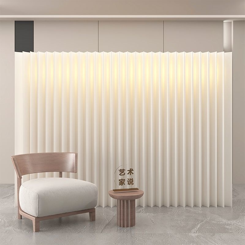 Luminous Screen Partition Wall Living Room Entrance Blocking Foldable ...