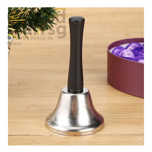 [SG FREE ] 65mm Hand Bell Extra Loud Solid Brass Call Bell /Multi ...