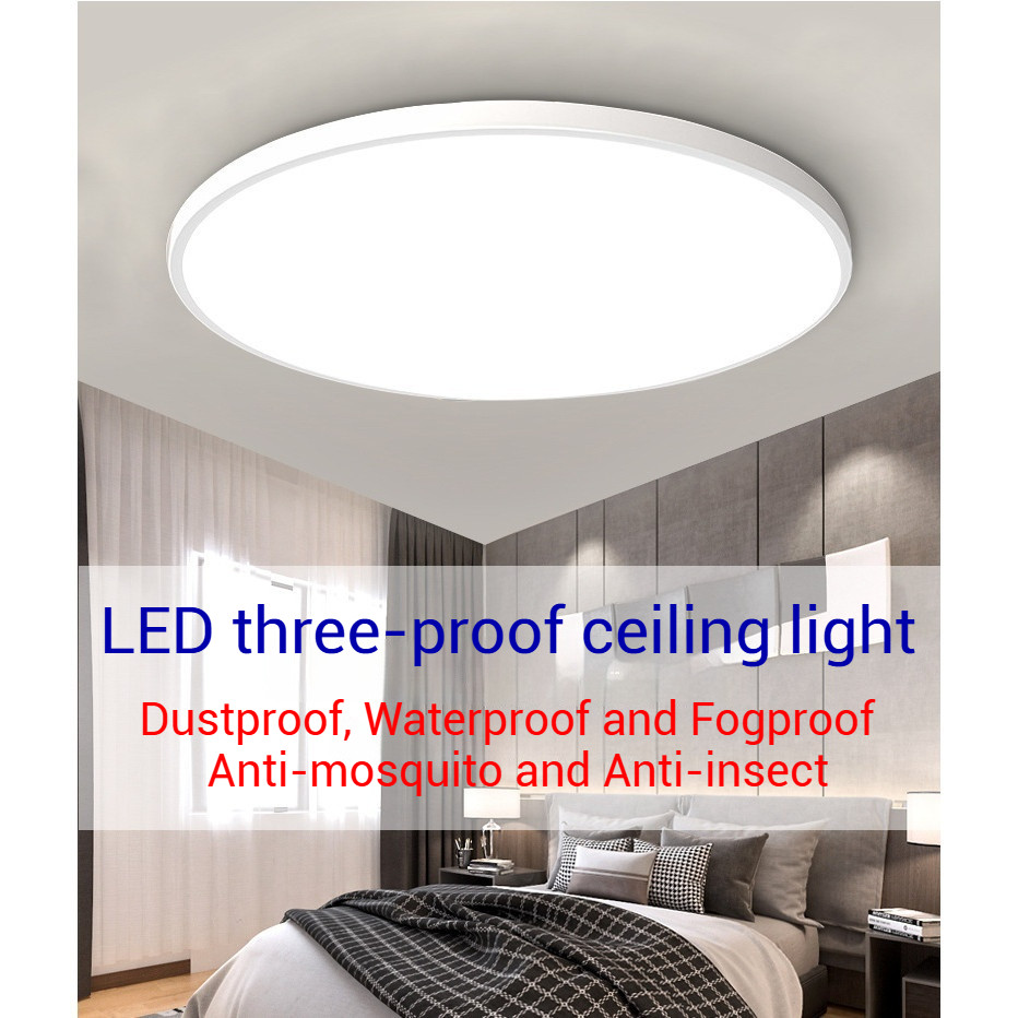 [220V] Three-proof Ceiling Light Simple led Bedroom Lamp Moisture-Proof ...