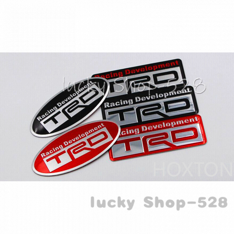 TRD Logo Sticker 3D Car Sticker Toyota Racing Logo Metal Car Trunk ...