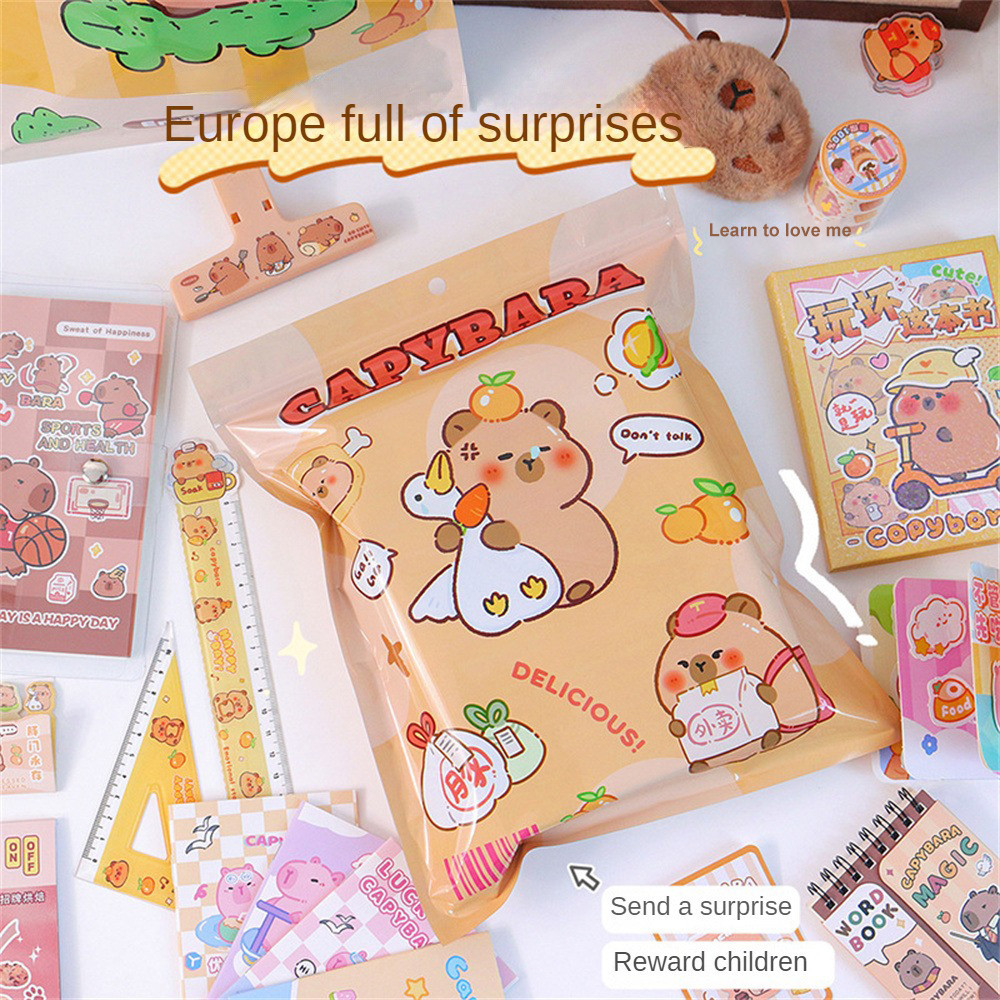 Capybara Cute Stationery Surprise Bag Children's Bag Creative Lucky ...