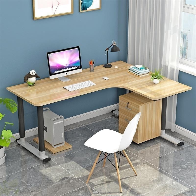 Study Table Computer Desk Office Desk Corner L-type Household Simple ...