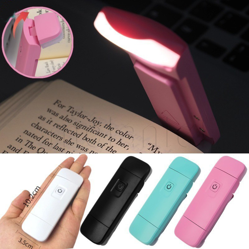 LED USB Rechargeable Reading Light - Brightness Adjustable - Quiet ...
